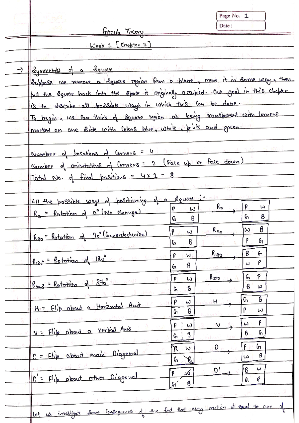 Group Theory WEEK 1 - If you are a mathematics student, then this can ...