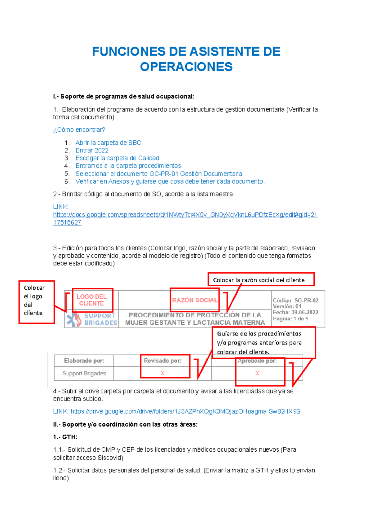 Funciones DE Asistente DE Operaciones - FUNCIONES DE ASISTENTE DE ...