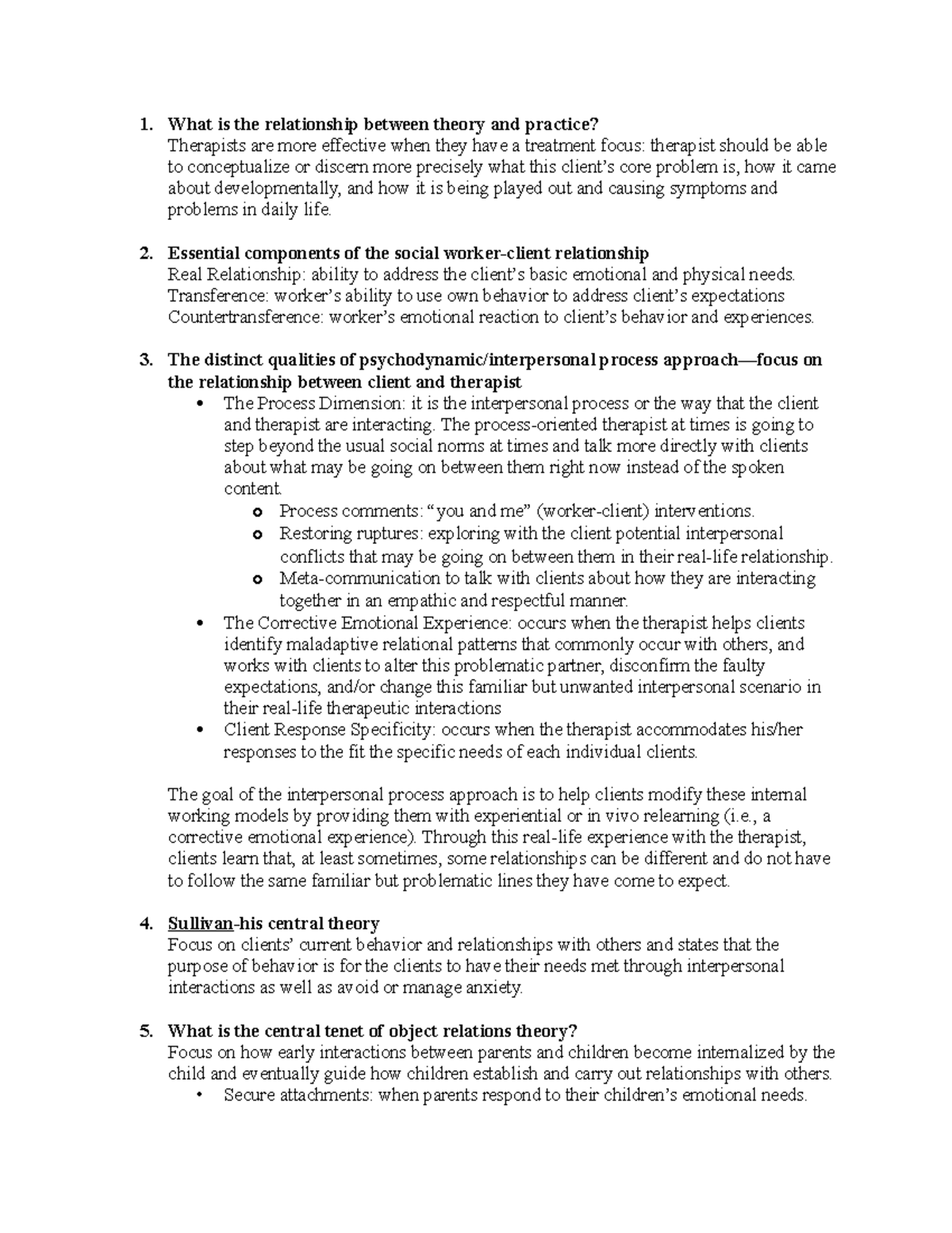 CSW Quiz Guideline - Lecture notes 1-7 - 1. What is the relationship ...