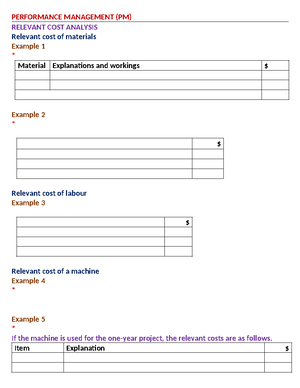 PM Template - Limiting factor analysis A24 - PERFORMANCE MANAGEMENT (PM ...
