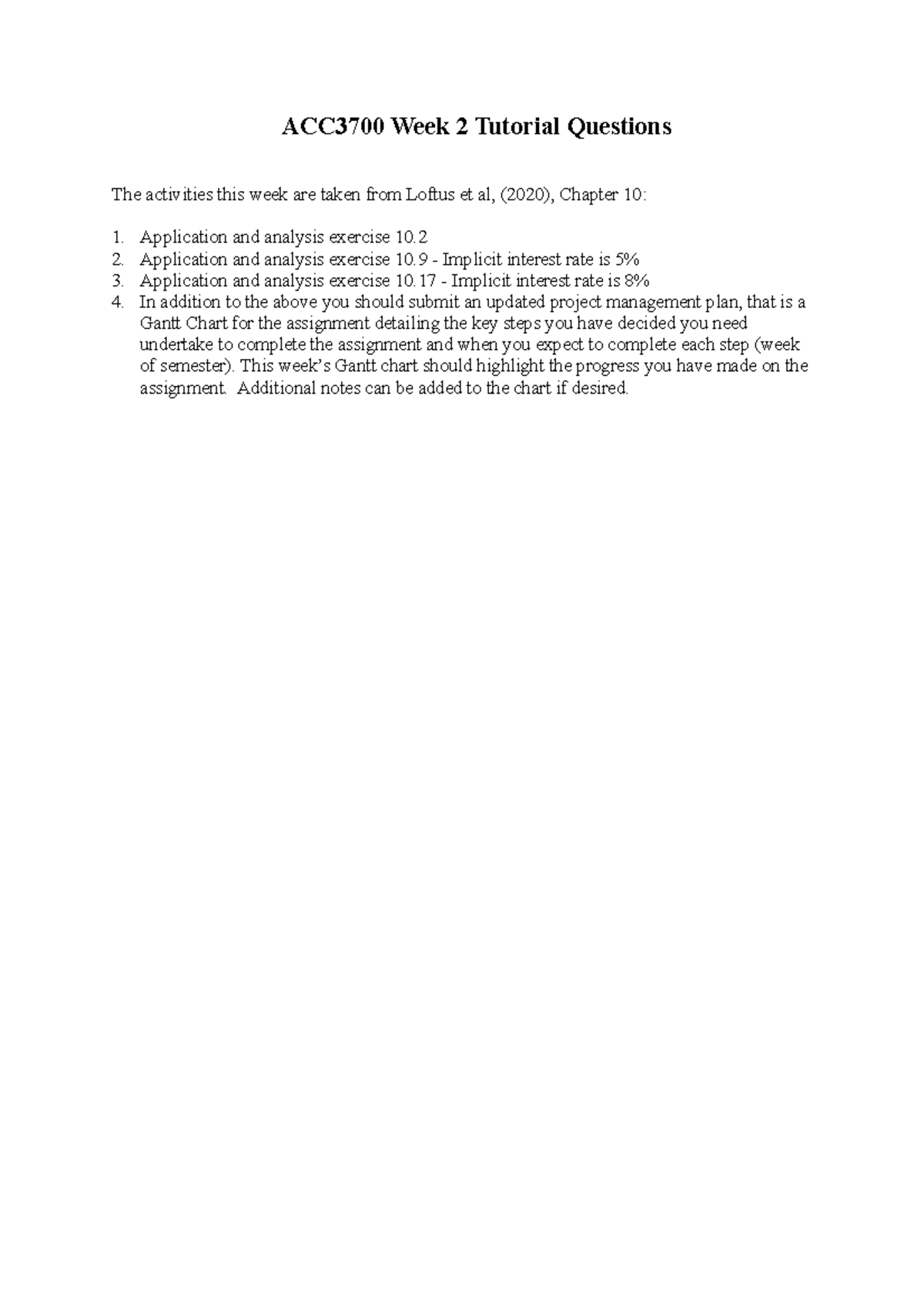 ACC3700 WK02 Tutorial Questions BB - ACC3700 Week 2 Tutorial Questions ...