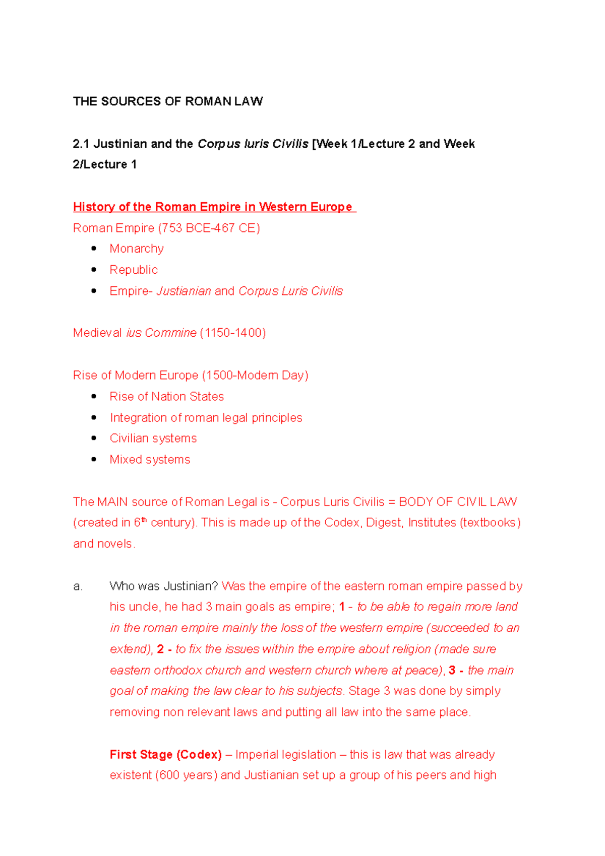 Lecture 2 and 3 Notes - Edinburgh university - LAWS08104 - Edin - Studocu