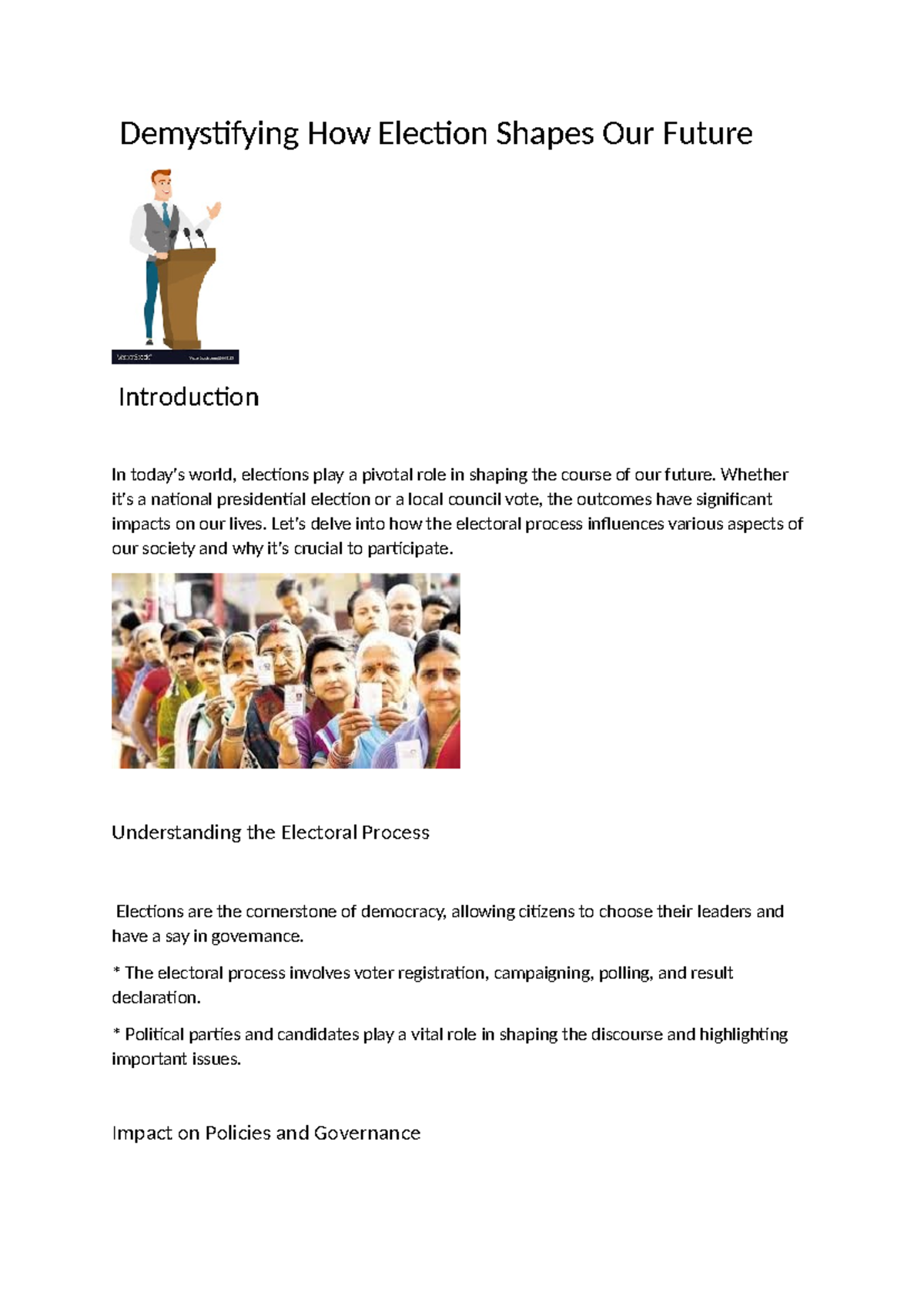 Politics- Election - Demystifying How Election Shapes Our Future ...