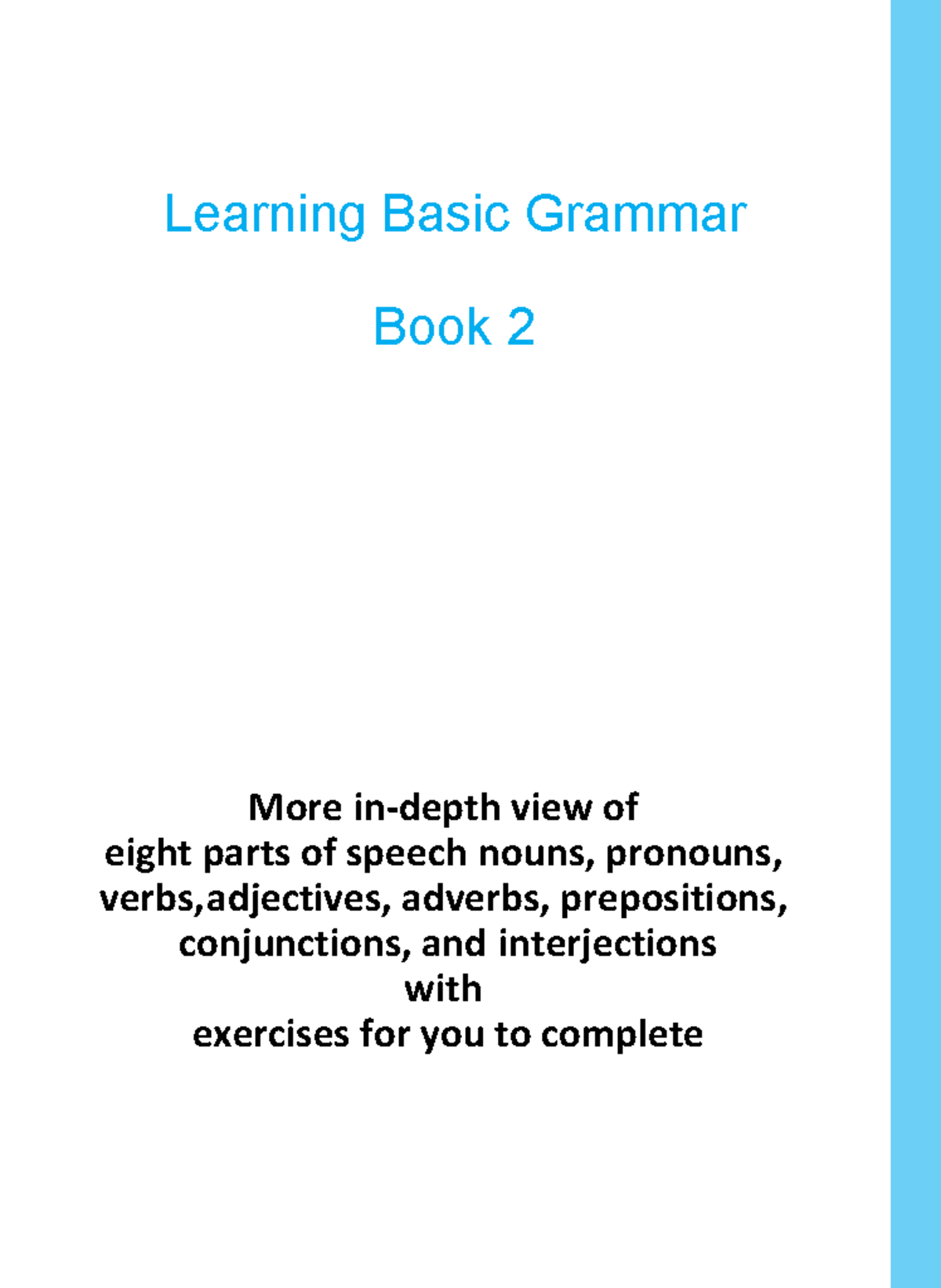 Basic English Grammar 1 - Learning Basic Grammar Book 2 with ...