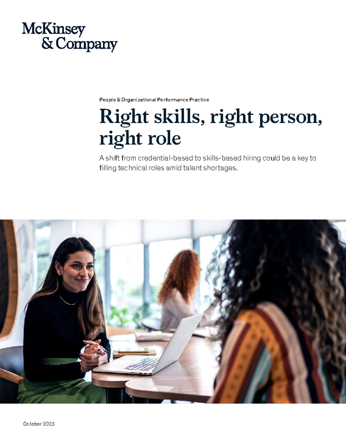 Right skills right person right role - October 2023 People ...