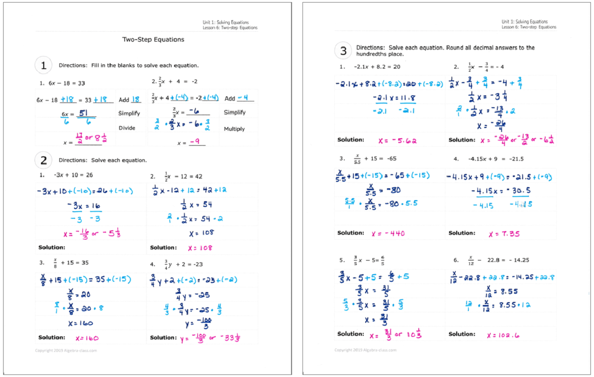 Solving Equations - Studocu