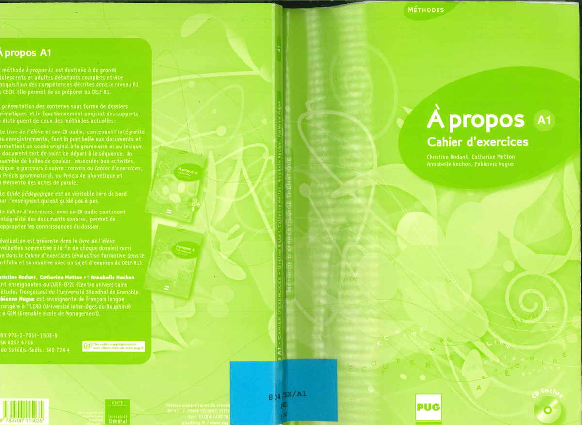 À propos A1 - Frances - Studocu