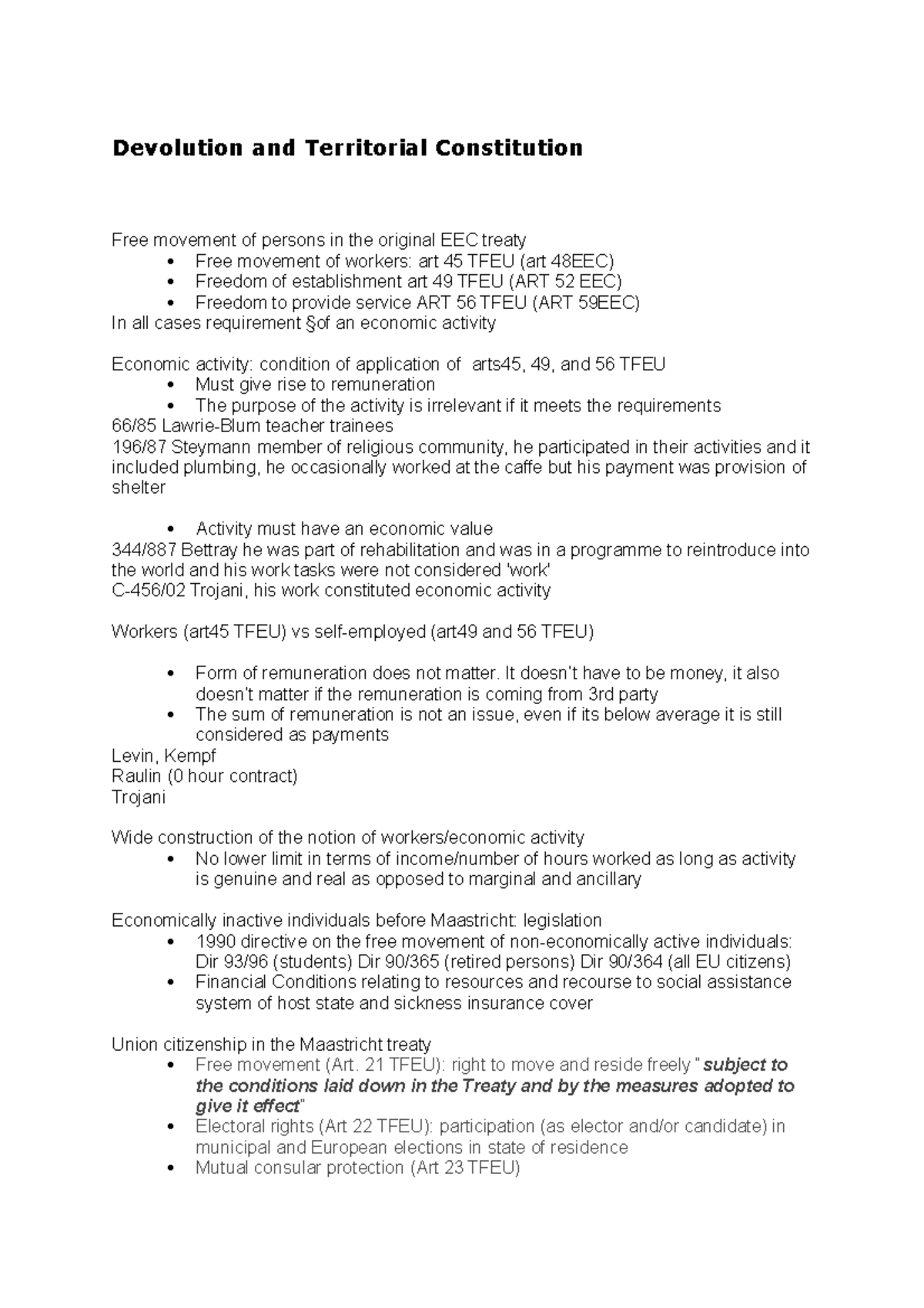 Devolution and Territorial Constitution - It doesn’t have to be money, it also doesn’t matter if ...