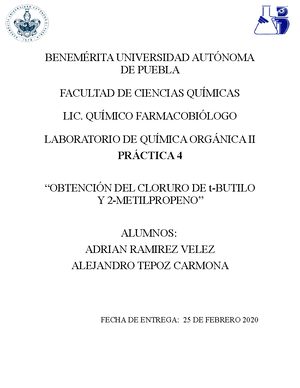 Bitácora práctica 1 organica - Quimica organica II - Studocu