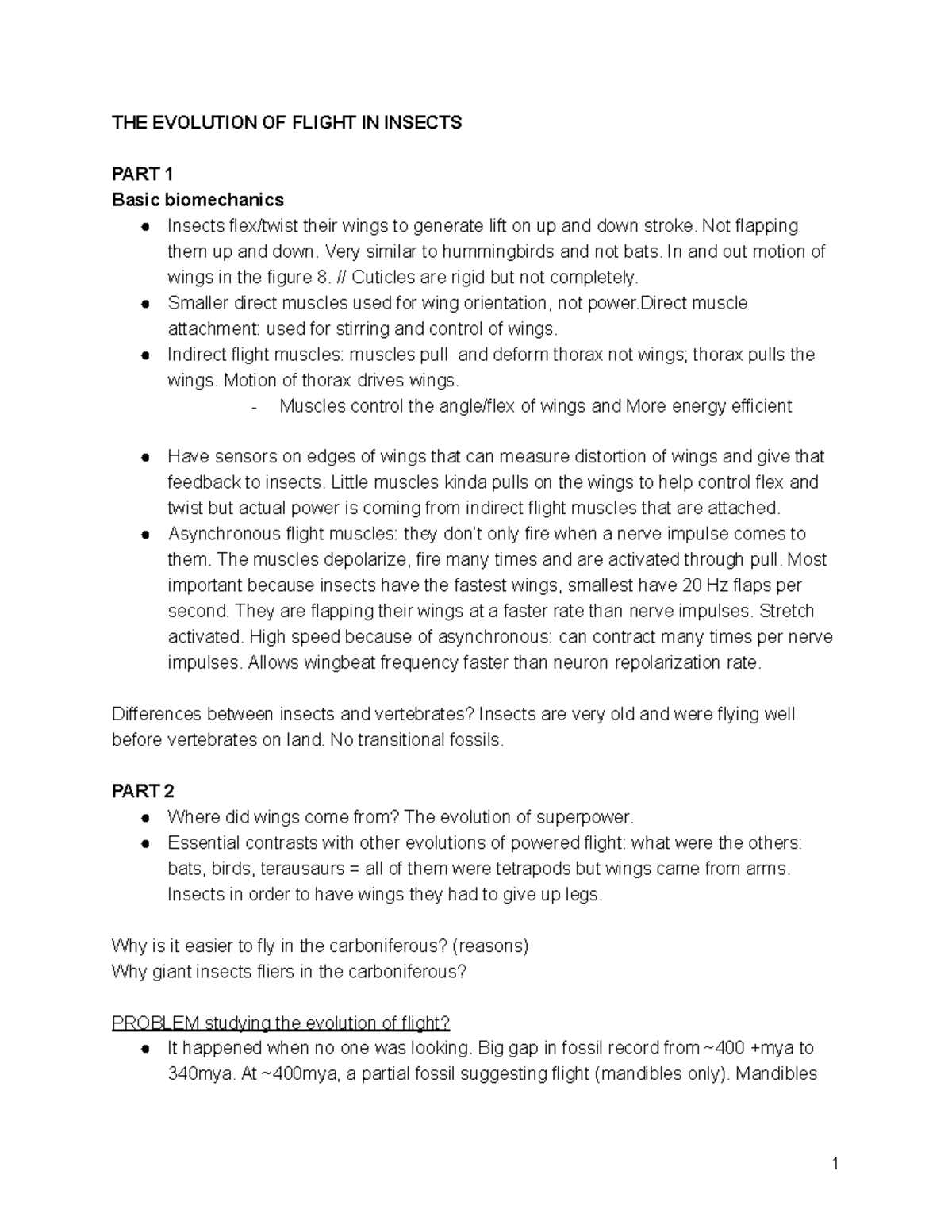 Insect Biology exam 3 - THE EVOLUTION OF FLIGHT IN INSECTS PART 1 Basic ...