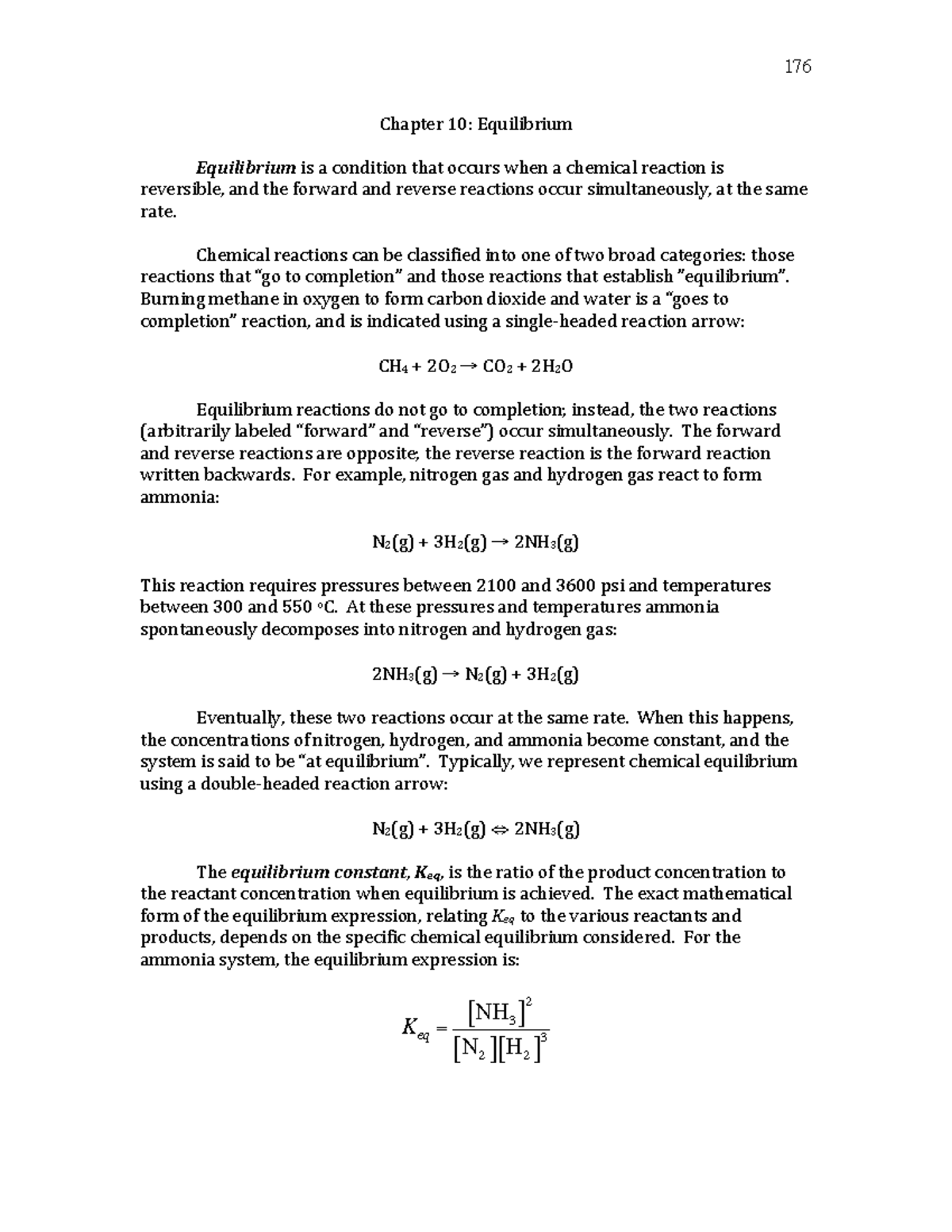 Chapter 10-Equilibrium - Chapter 10: Equilibrium _Equilibrium _ is a ...