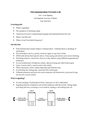 TNL lab 1 ans and visuals - Computer Networks - Studocu