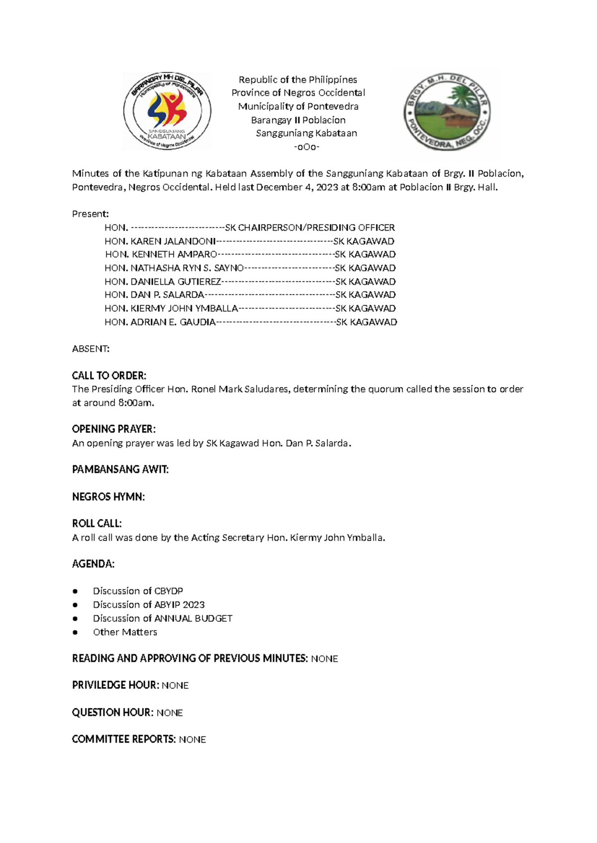 KK- Assembly-Edited - Kk assembly - Republic of the Philippines ...