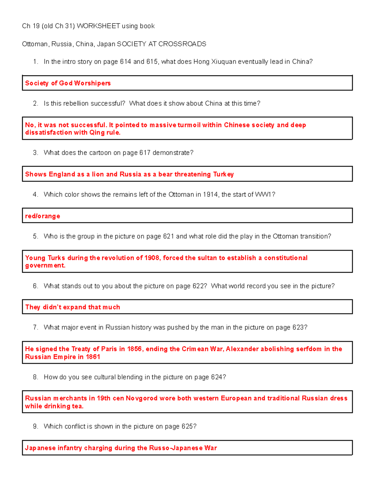 Addie Cao - Ch 19 (old Ch 31) Worksheet using book - Ch 19 (old Ch 31 ...
