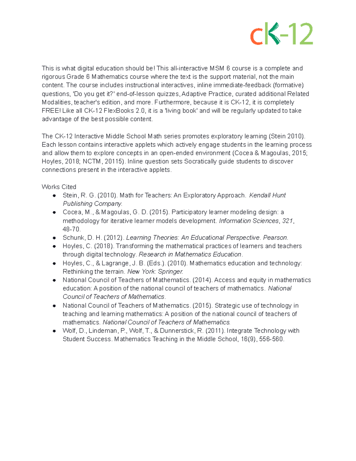 Interactive Middle School Math 6 Background and Research - This is what ...