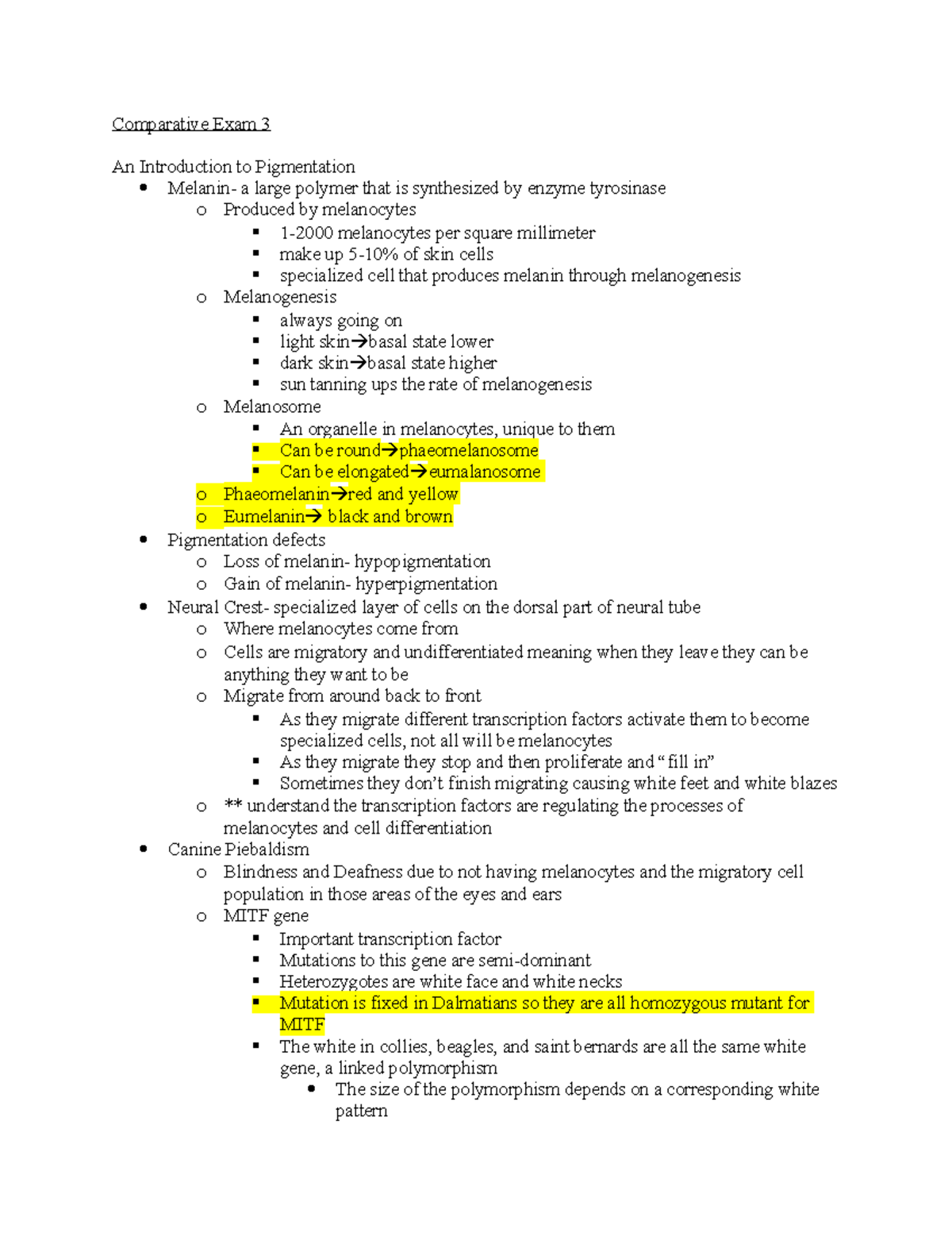 Comparative Exam 3 Notes - Comparative Exam 3 An Introduction to ...