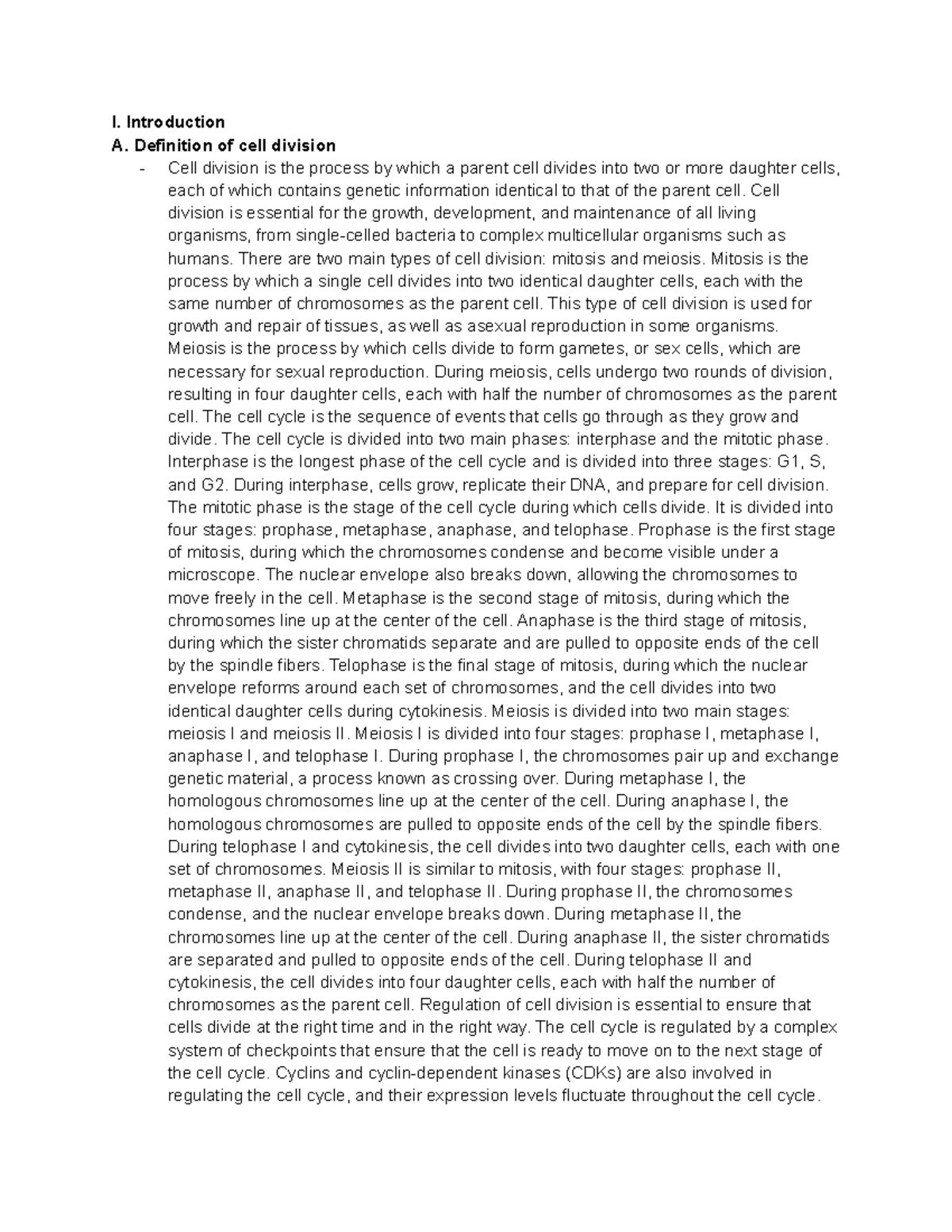 Cell Division And Cell Cycle I Introduction A Definition Of Cell cell-division-and-cell-cycle-i-introduction-a-definition-of-cell