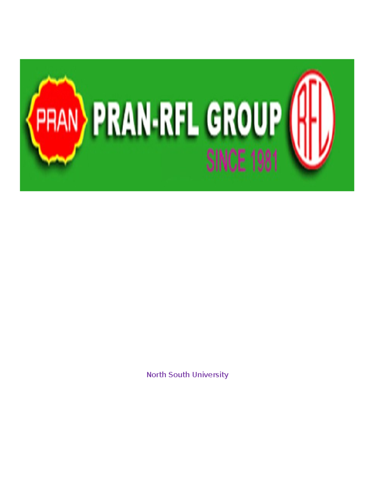 Analytical review of Pran Rfl group - MGT - NSU - Studocu