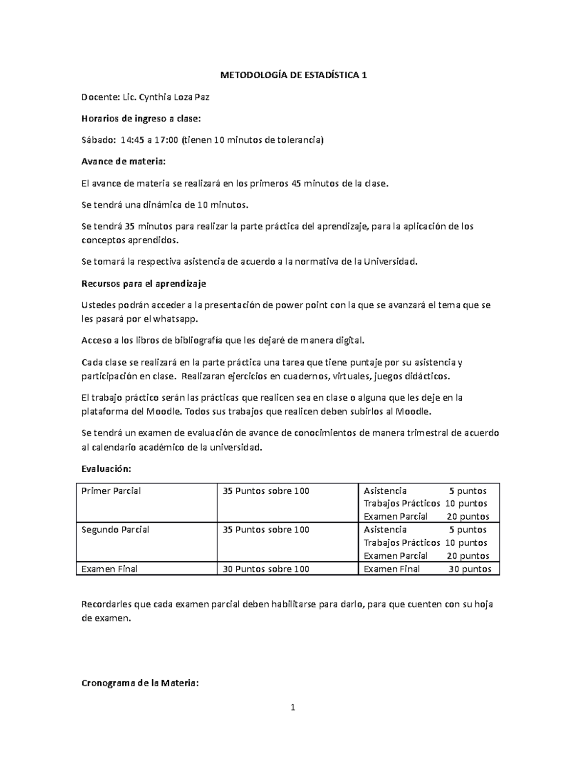 Metodología DE Estadística 1 S - METODOLOGÍA DE ESTADÍSTICA 1 Docente ...