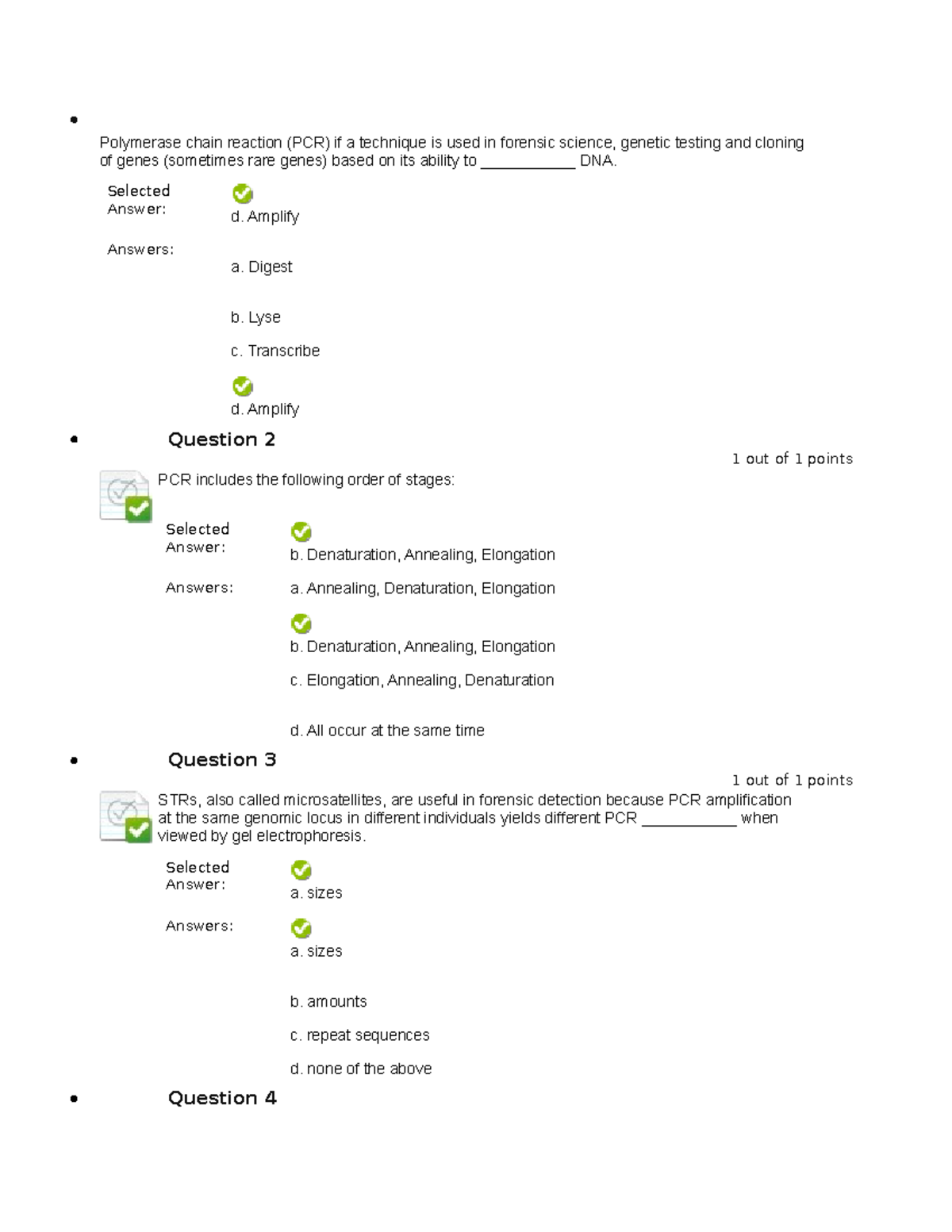 Quiz notes 2 - Gault - Polymerase chain reaction (PCR) if a technique ...