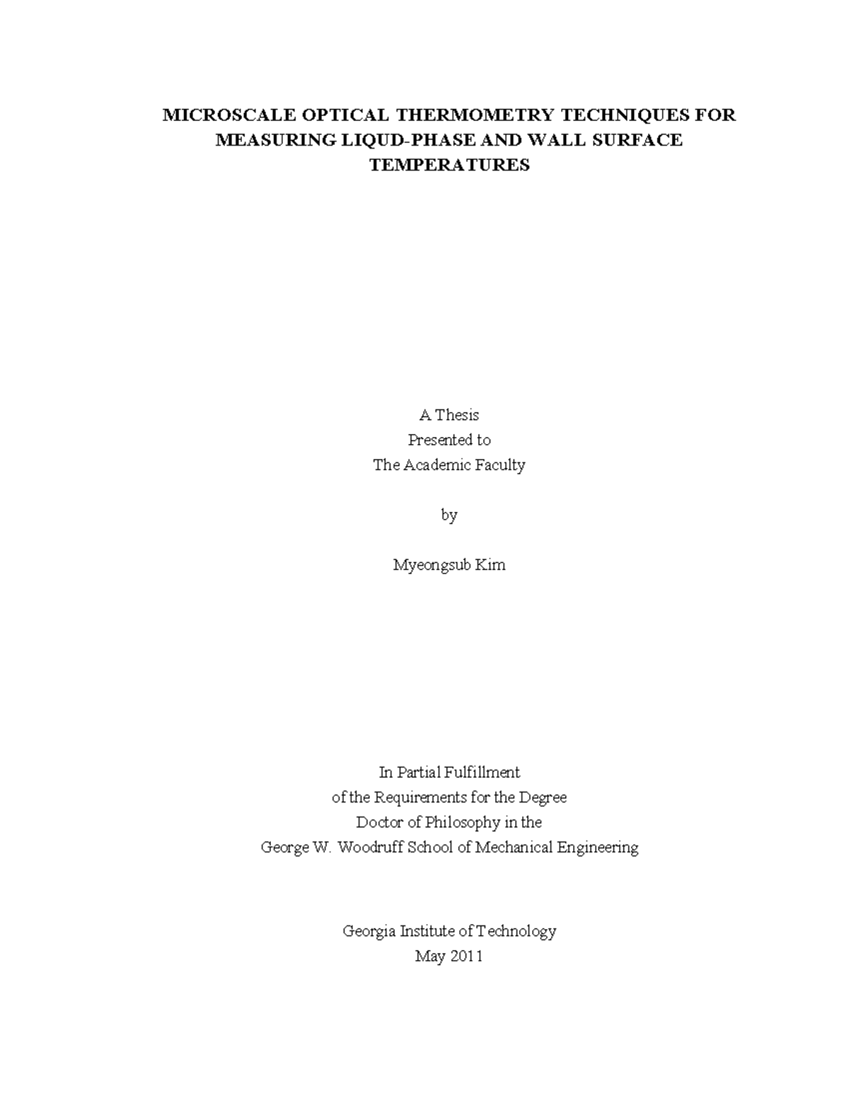 KIM- Thesis - literature review - MICROSCALE OPTICAL THERMOMETRY ...