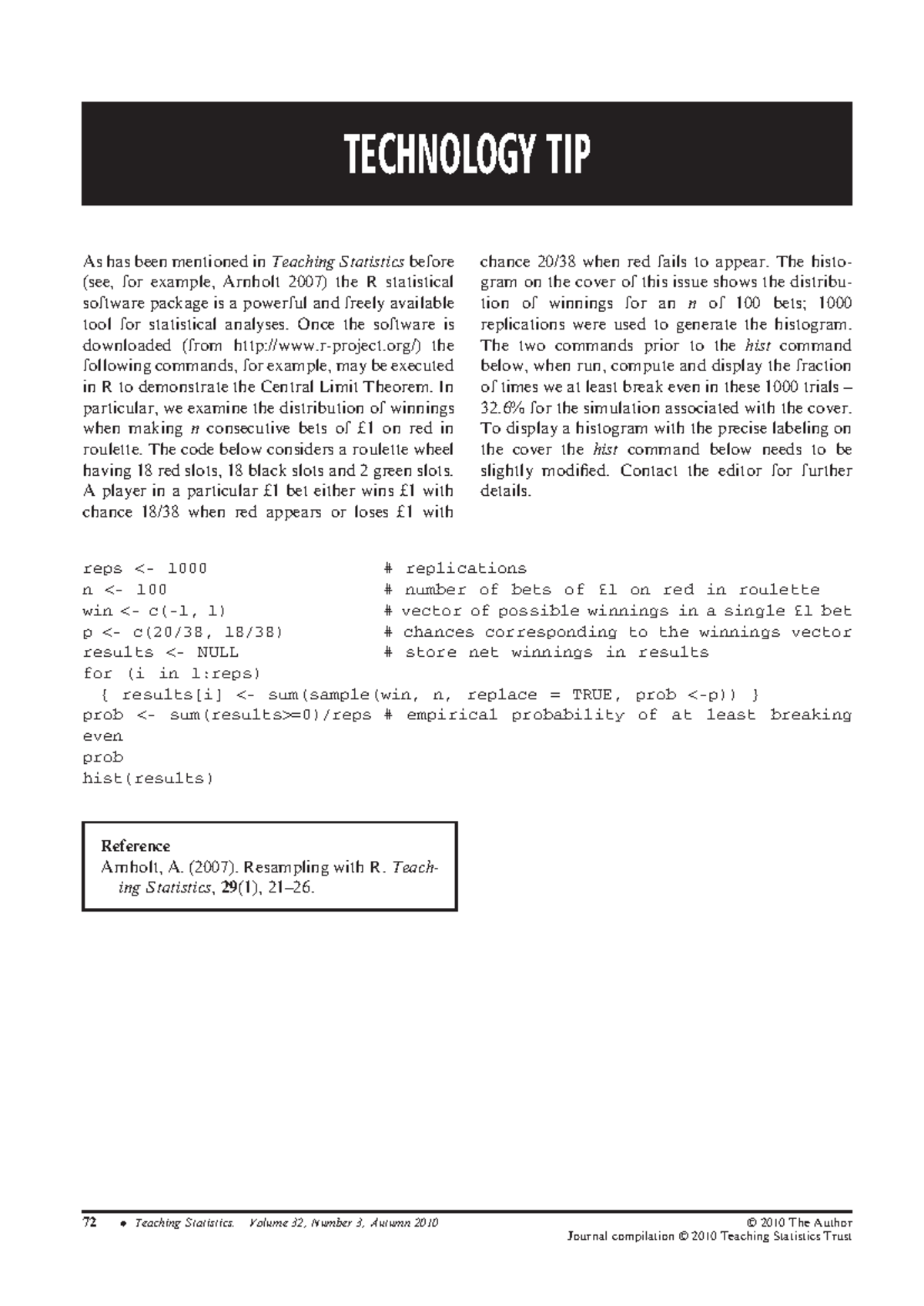 J.1467-9639.2010 - Techno Tip - R Code TECHNOLOGY TIP As has been ...