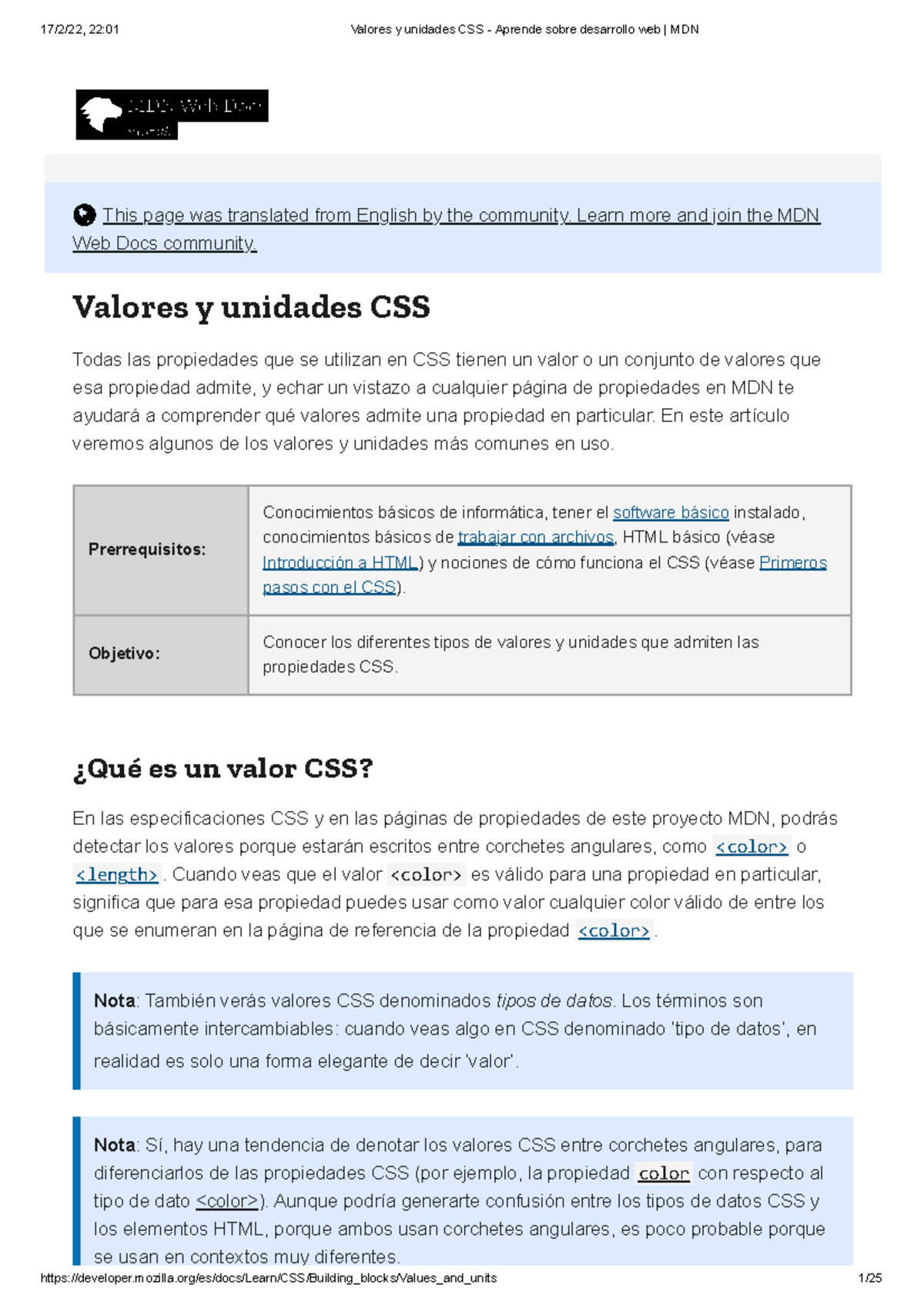 Valores y unidades CSS - Aprende sobre desarrollo web MDN - This page ...
