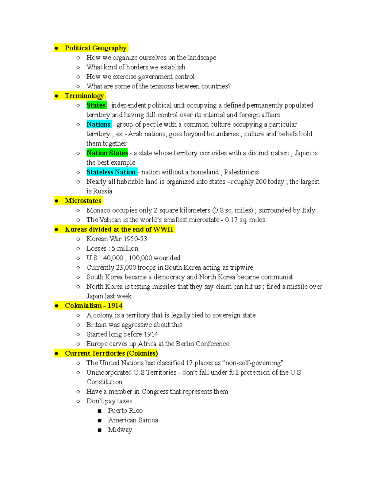 Political geography - Political Geography How we organize ourselves on ...