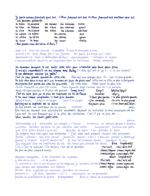 French Notes Self Learning 2 - Daprés vous from your perspective fous ...
