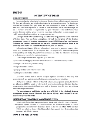 Unit-1 - basics of object and class - 1 UNIT Fundamentals of Object-Oriented Programming - Studocu