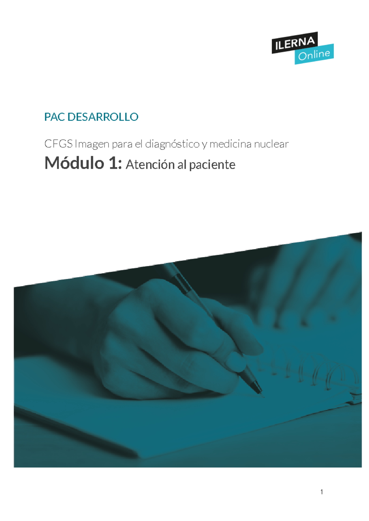 PAC Desarrollo. M01 - PAC DESARROLLO CFGS Imagen para el diagnóstico y ...