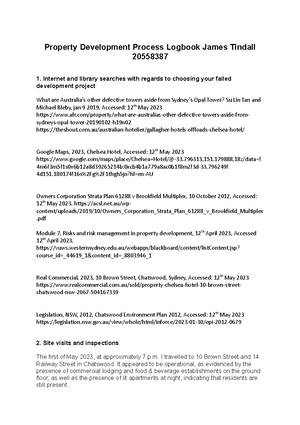 Module 4 - Property Development Process - Property Development Process FROM CONCEPTION TO ...