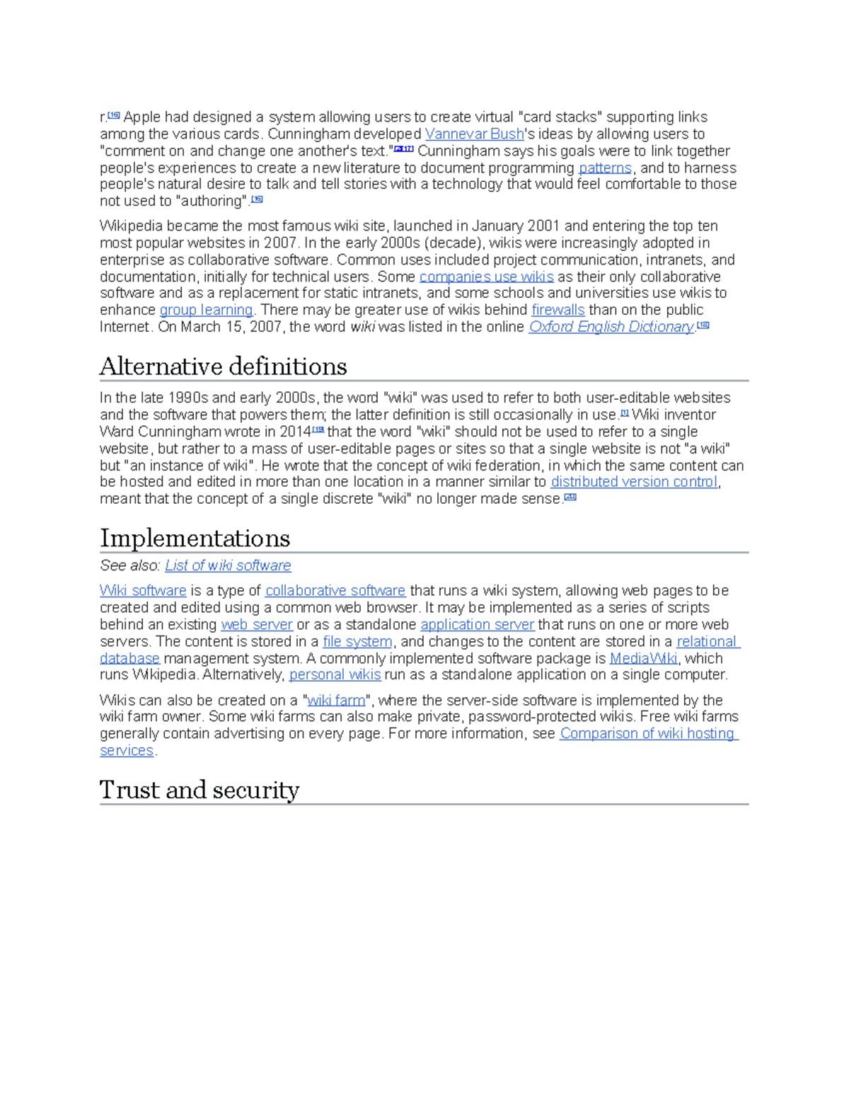 R - ikis are enabled by wiki software, otherwise known as wiki engines ...