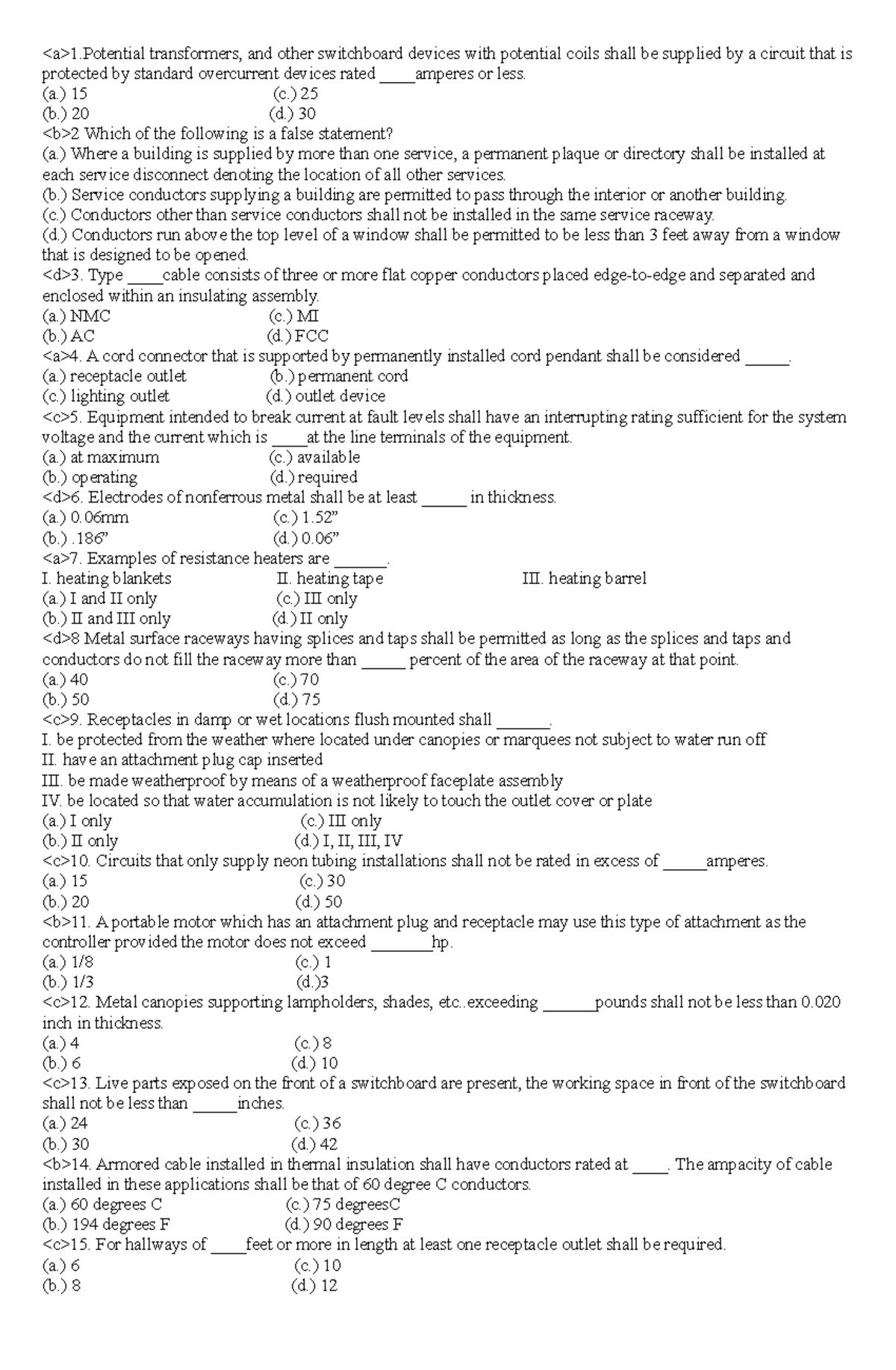 Op exam 3-a 001 2 - yes - 1 transformers, and other switchboard devices ...