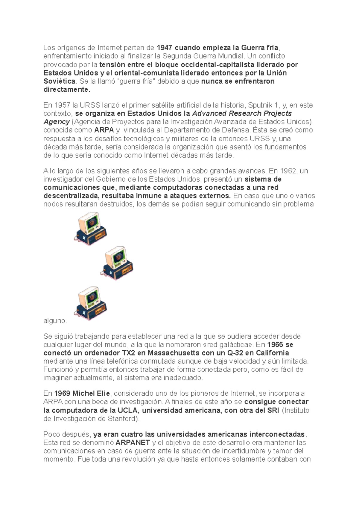 Digital ad Expert - Resumen sobre el tema - Los orígenes de Internet ...