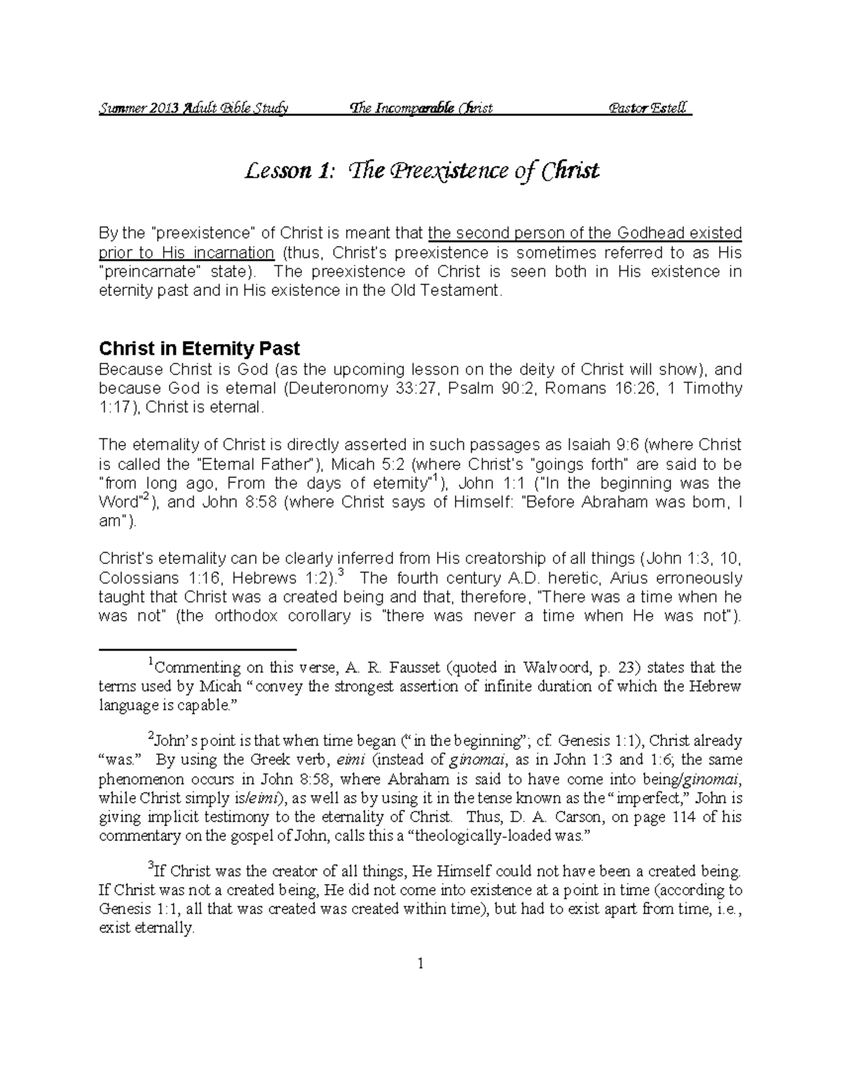 Christology-series - Doctrine of Jesus Christ ...