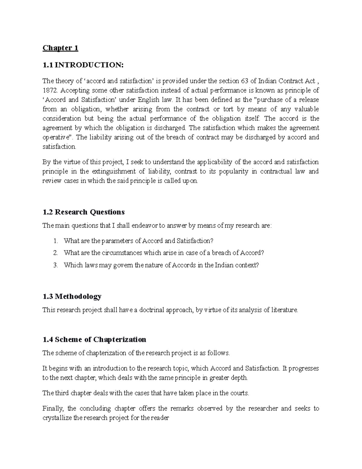 Karu contract - 1 INTRODUCTION: The theory of ‘accord and satisfaction ...