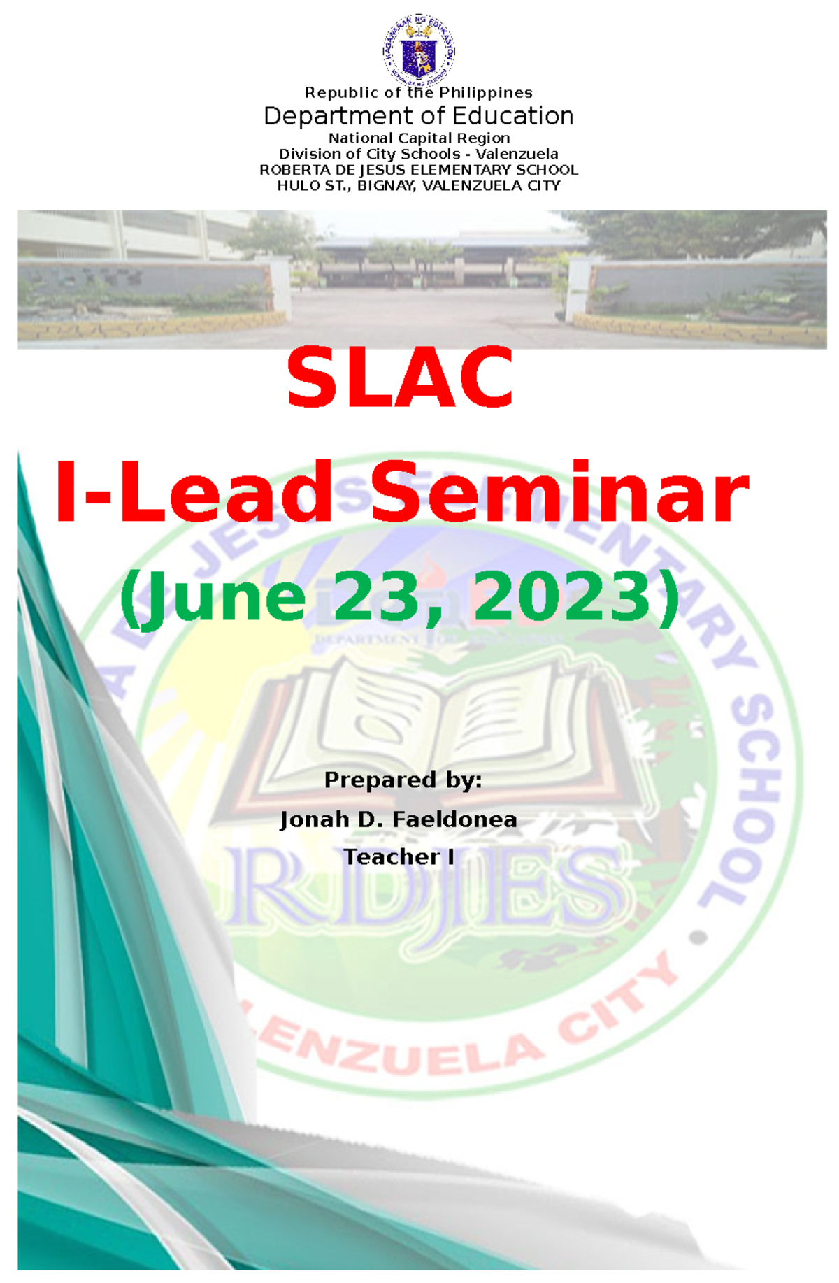 SLAC DOCU - documentation - Republic of the Philippines Department of ...