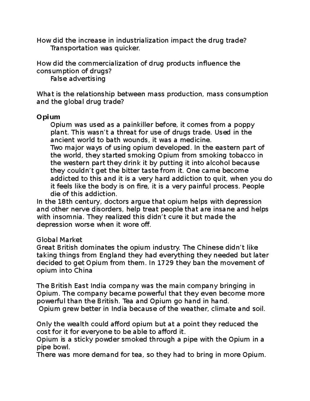 Opium - by Ken Faunce (spring 2023) - How did the increase in ...