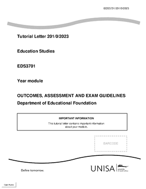 Dva 3705 cosatu movement - Assignment 06 Student Number : Module Code ...