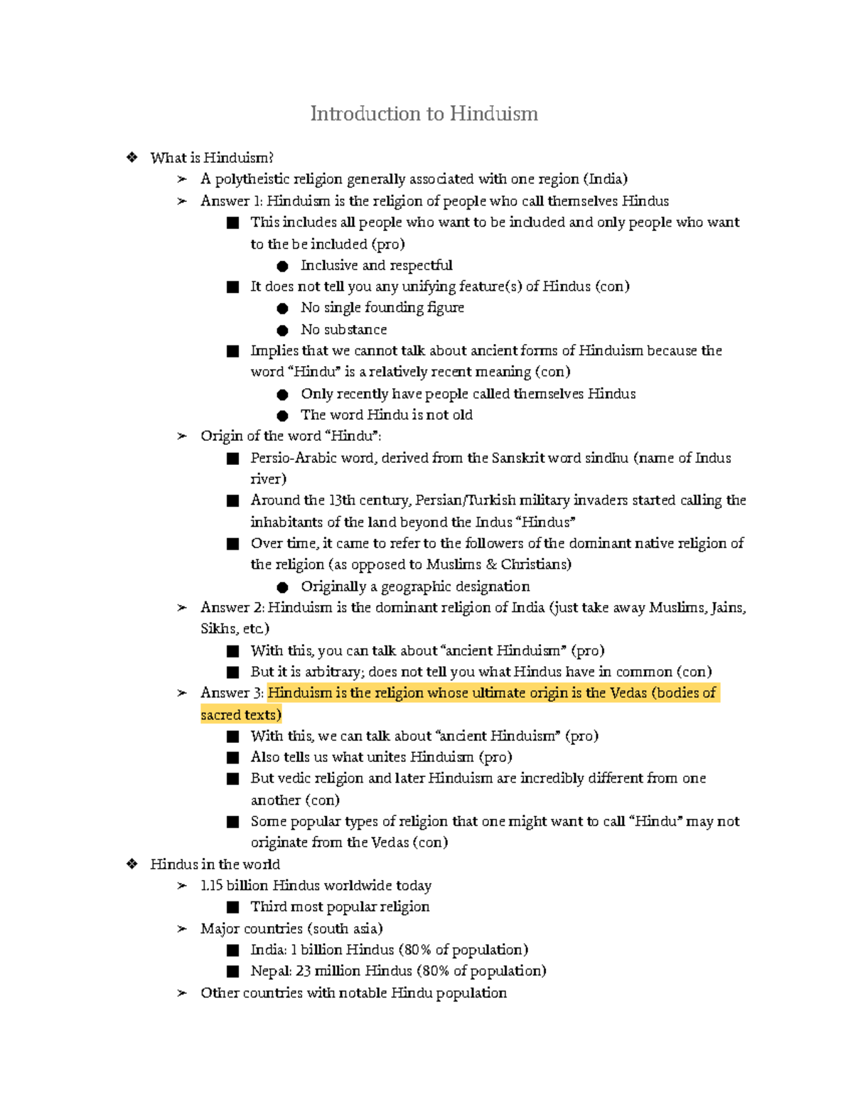 Introduction to hinduism - 8 30 22 - Introduction to Hinduism What is ...