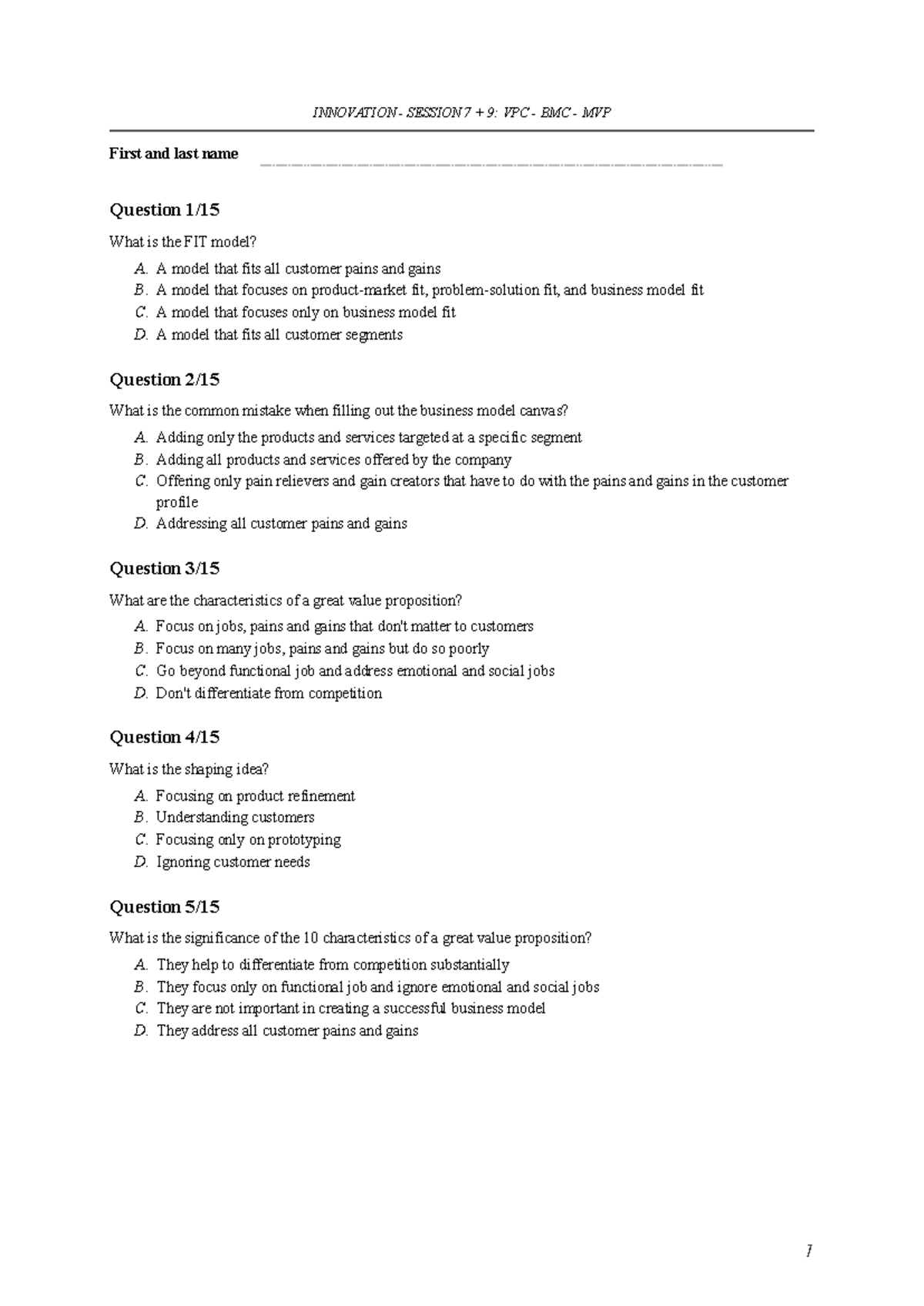 SS-7-9 -VPC-BMC-MVP-questions - INNOVATION - SESSION 7 + 9: VPC - BMC ...