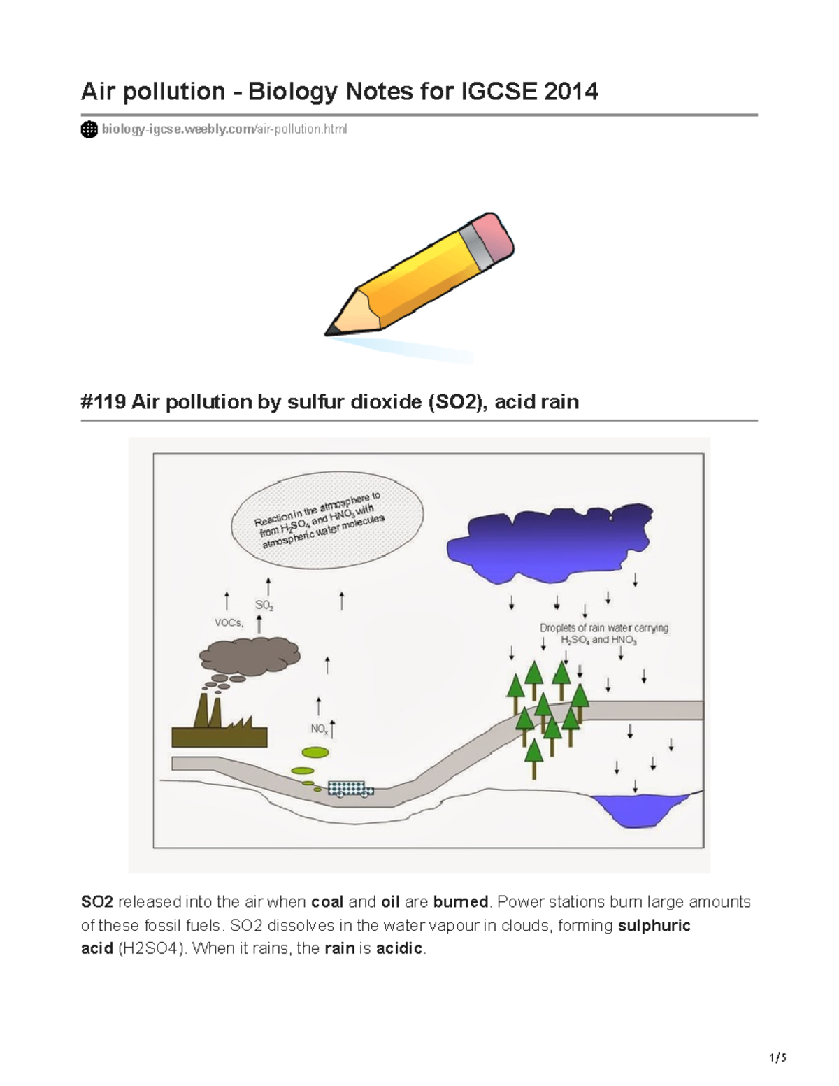 Biology-igcse.weebly.com-Air pollution - Biology Notes for Igcse 2014 ...