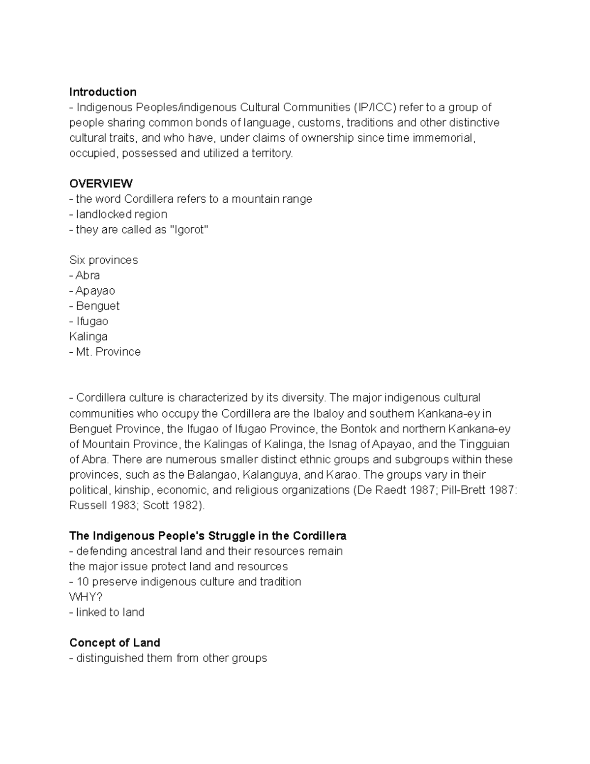 Indigenous Peoples - Readings in the Philippine History Notes ...