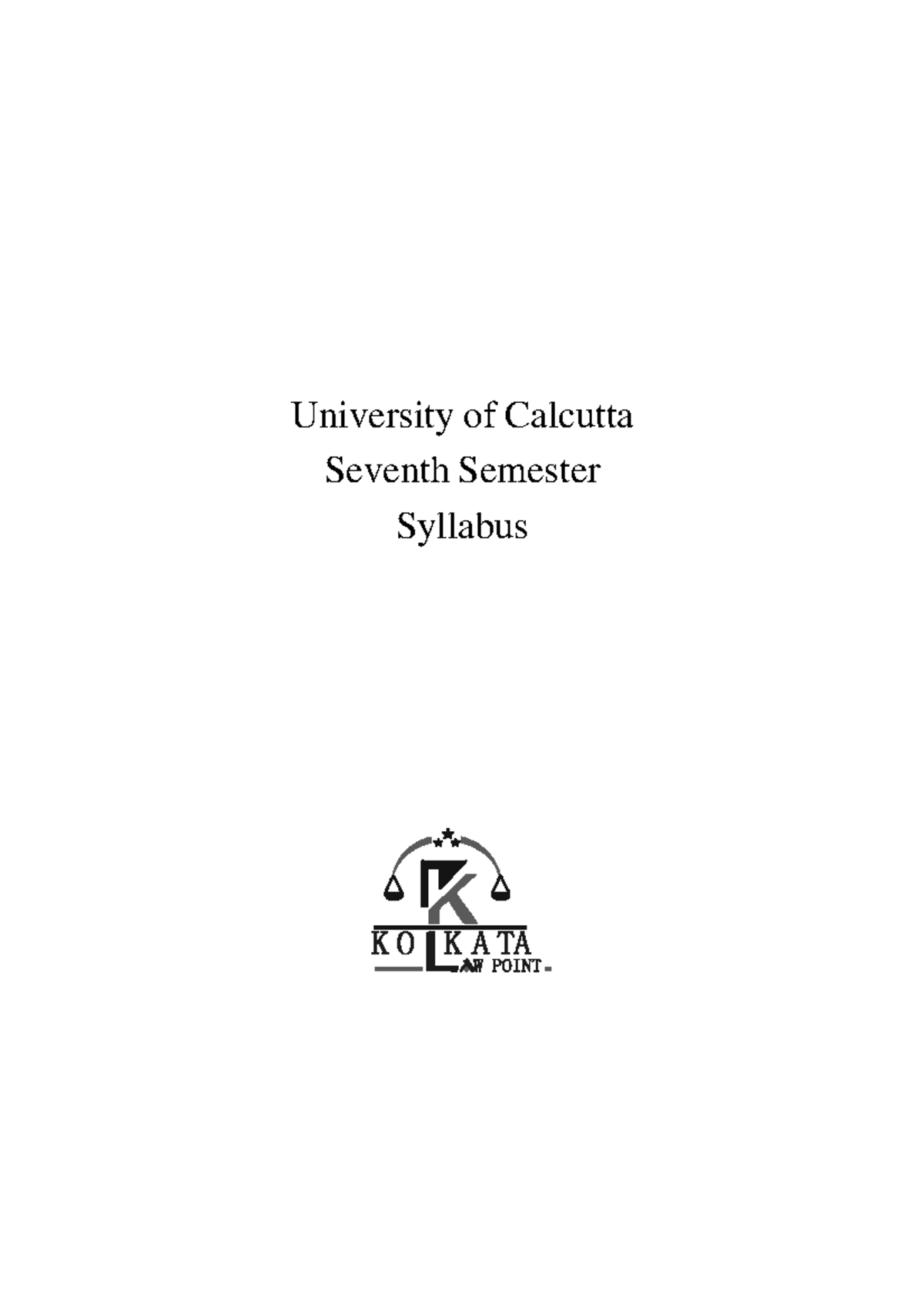 7th Semester Syllabus - Practical - University of Calcutta Seventh ...