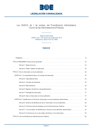 Esquema resumen Ley 40 2015 (Título Preliminar) - Ley 40/2015 Ley 40/ ...