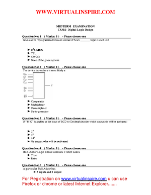 CS601 Mcq's Final Term By Vu Topper RM - CS-601 Update Book Important Mcq’s For Final Term ...
