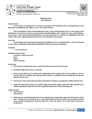 7 Compaction Test - Experiment sheets - EXPERIMENT NO. 7 COMPACTION ...