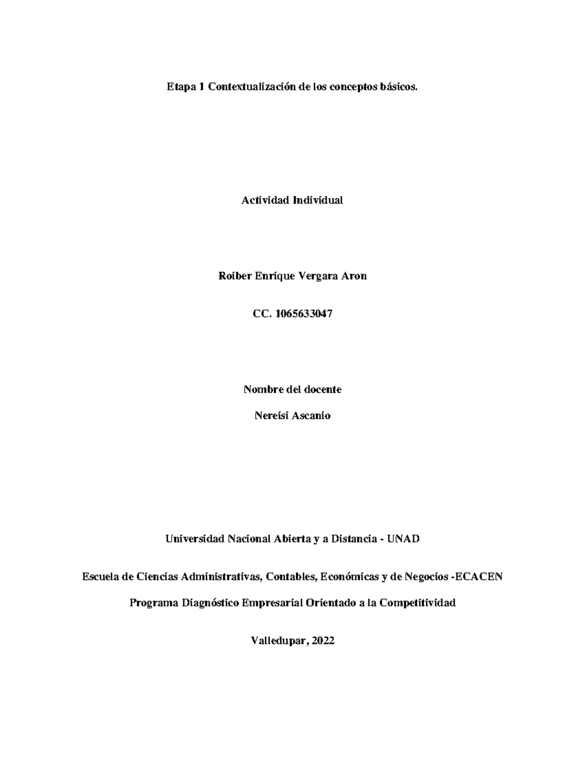 Etapa 1 Diagnosticoempresarial Etapa 1 Contextualización De Los