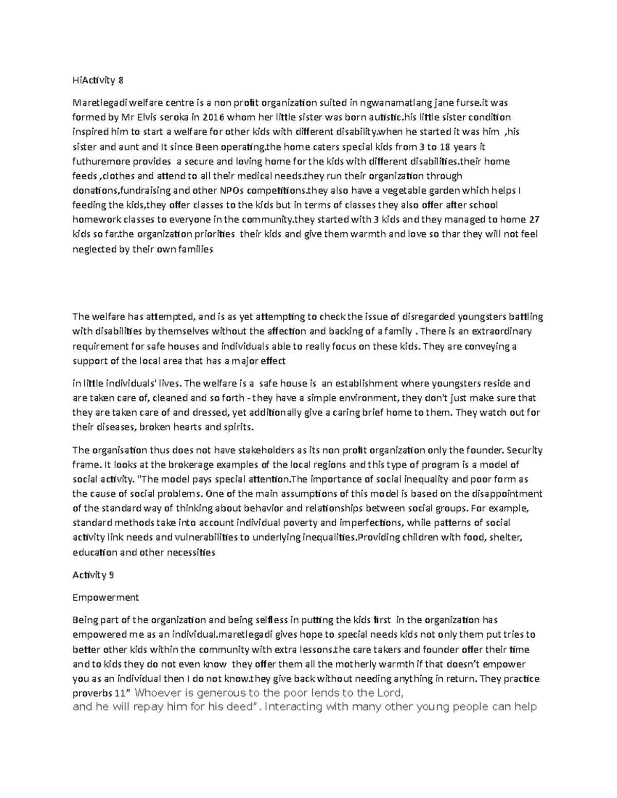 Document - Based on the outcomes of this model and how it works and ...